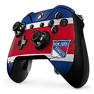 Skinit Decal Gaming Skin compatible with Xbox One Elite Controller - Officially Licensed NHL New York Rangers Jersey Design
