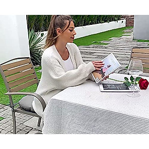 ROSNINIKA 2 Pack Round Bistro Seat Cushions Bistro Chair Cushion Round Cushion Outdoor Chair Cushions with Ties 15x15x4 Inches Gray