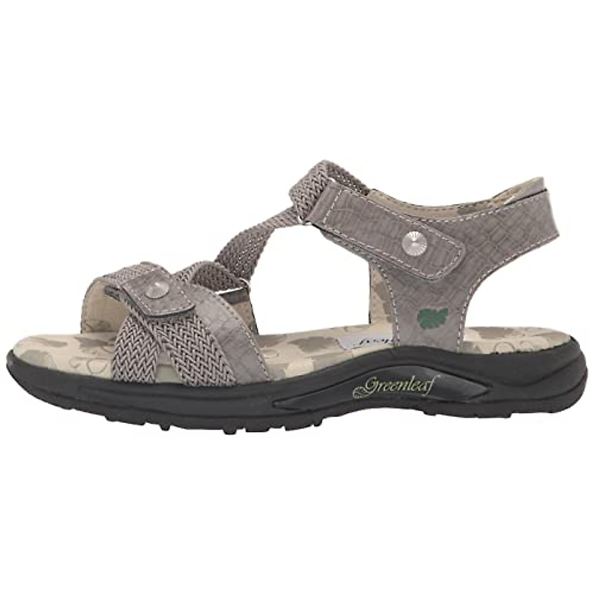 Greenleaf Women's Serenity Sandal, Gray, 11