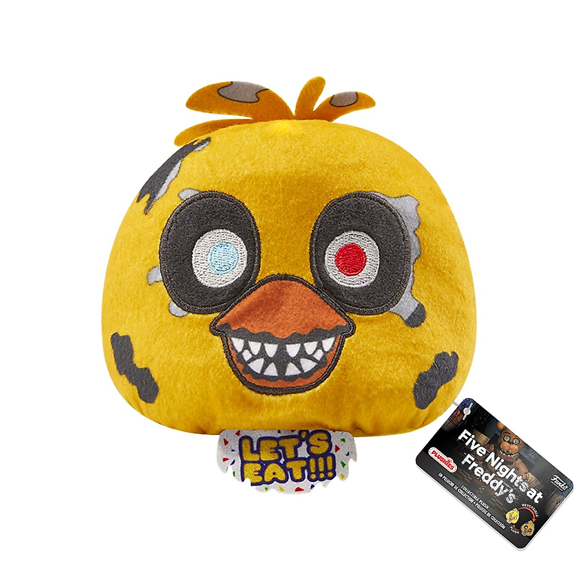 Funko Plush: Five Nights at Freddy's (FNAF) Reversible Heads - 4" Chica The Chicken - Collectable Soft Plush - Birthday Gift Idea - Official Merchandise