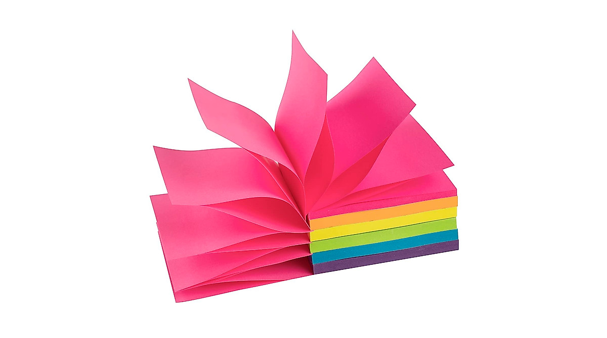 Pop-Up Sticky Notes 3x3 in - Bright Colors & Strong Adhesive
