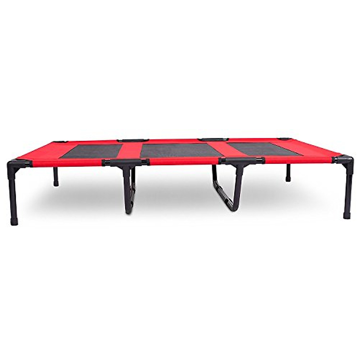 Internet's Best Dog Cot - 48 x 36 - Elevated Dog Bed - Cool Breathable Mesh - Indoor or Outdoor Use - Large - Red