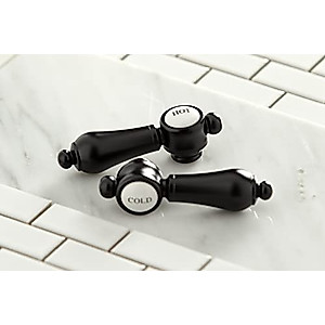 Kingston Brass KS1240BAL Heirloom Bridge Kitchen Faucet, Matte Black