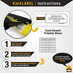 KwikSafety - Charlotte, NC - SUPERCELL Safety Harness [COMBO] Premium Shoulder Padding ANSI OSHA Full Body Fall Protection Work Equipment Construction Tower Climbing Roofing Forklift Aerial Boom Lift