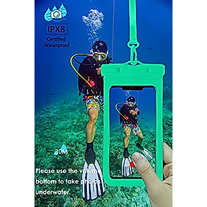 NIUTRIP Universal Case Waterproof Phone Pouch,Dry Cellphone Bag Compatible for iPhone 13 12 11 Pro Max XS Max XR X 8 7 6 SE S,Galaxy S22 Ultra S21 S20 S10 S9,Up to 7.0",Pink and Blue,2Pack