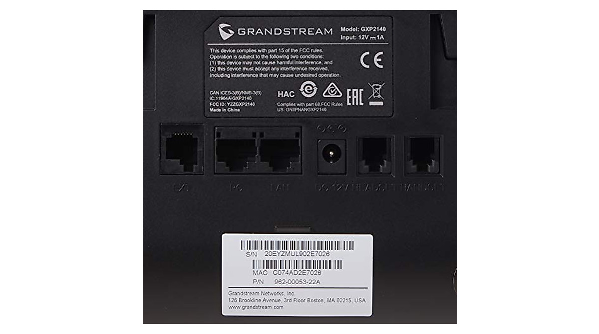 Grandstream Enterprise IP Phone GS-GXP2140 (4.3" Color Display, POE ...