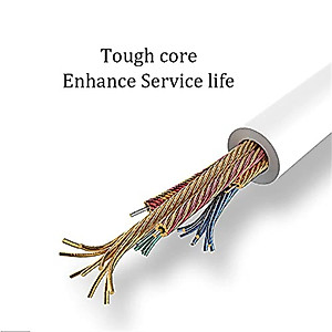 Long Cord Earplug Headphones Without Mic for Tv Watching,Wired Ear Buds Earbuds Without Mic,Noise Cancelling Music Headphones for Work,Deep Bass 3.5mm Earbuds for Compute,in Ear Monitors (6.5FT)