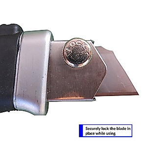 Smithline Heavy-Duty Professional Grade 25mm (1-inch) Large Utility Knife Retractable Razor Box Cutter Snap-off SK2 blades