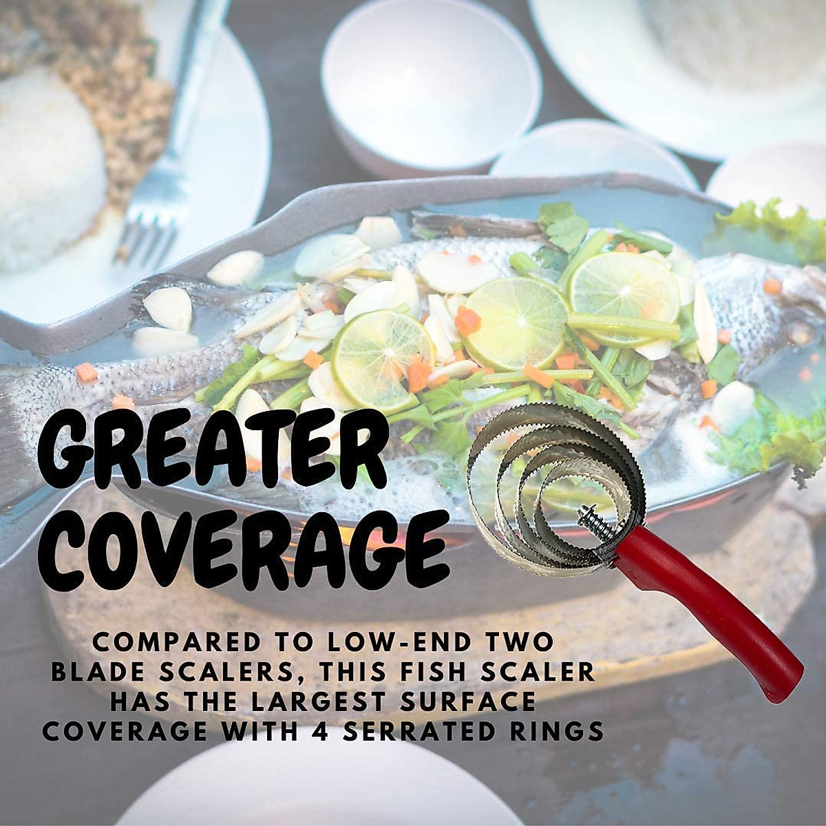 Dog Horse Spring Curry Horse Comb Curry Brush, 4 Rings Stainless Steel Fish Scaler Remover, with Soft Touch Grip Horse Brush Scraper for Dog Sheep Pet