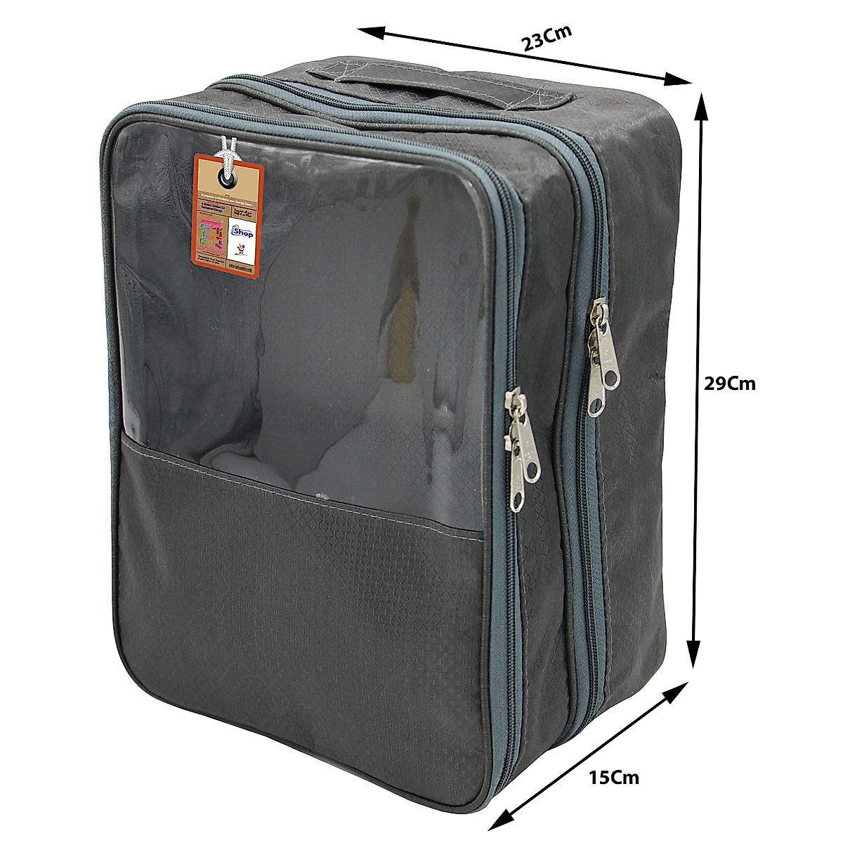 atorakushon® Shoe Bag Travel Organizer Pouch Waterproof Portable Storage Organizer Shoe Pouch Shoe Bag Cover Grey