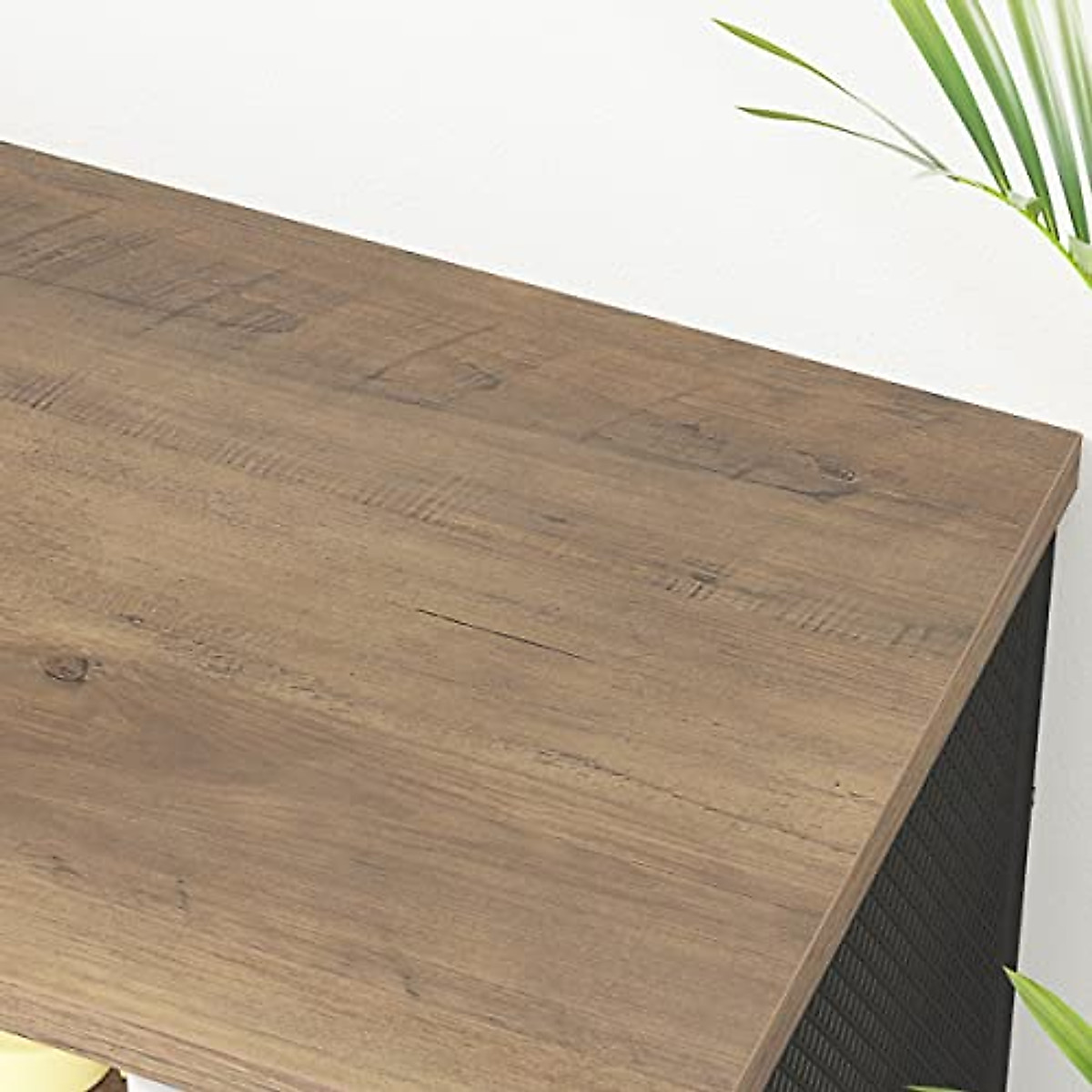 Launica Wine Bar Cabinet, Industrial Coffee Bar Cabinet Farmhouse for Liquor and Glasses, Sideboard Buffet Cabinet with Storage Rack for Home Kitchen Dining Room, Rustic Oak, 55 In