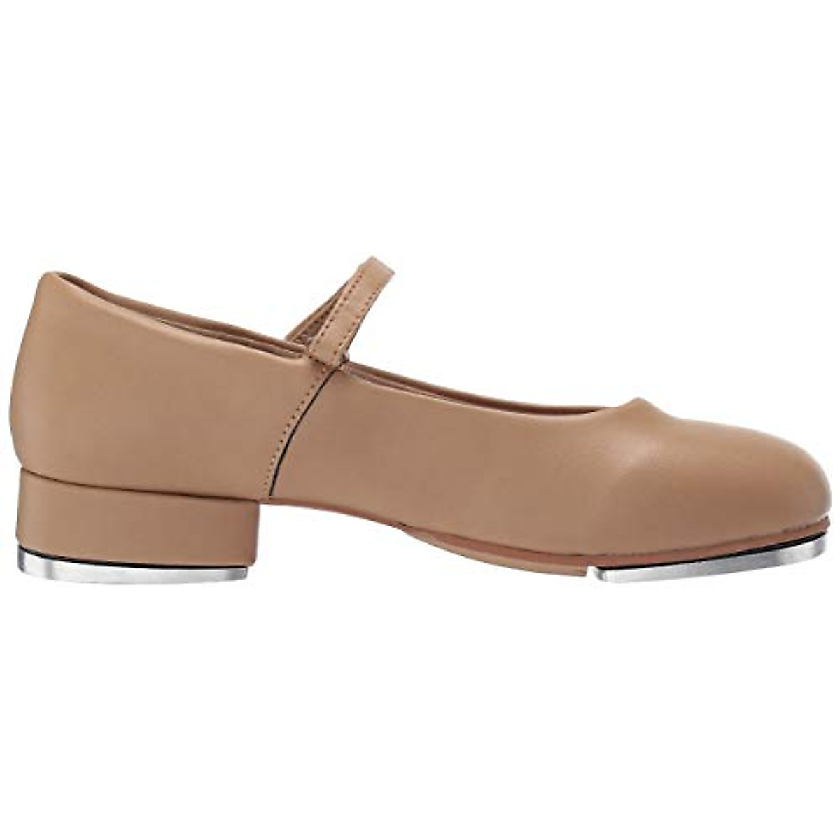 Leo Women's Rhythm TAP Dance Shoe, tan, 5 Medium US