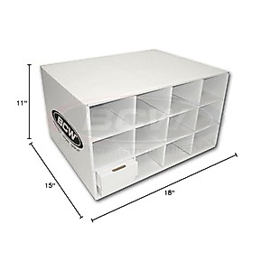 BCW Card House Storage Box | Card Storage Box for 9600 Trading Cards | Durable White Corrugated Cardboard | Ideal for Pokémon, MTG, and Sports Cards