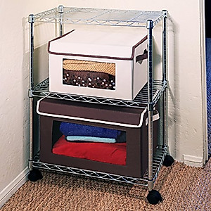 Seville Classics Fabric Storage Box Set, 2-Pack