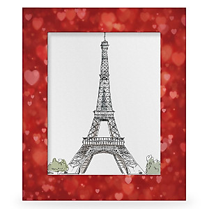 POFATO Red Love Balloons 8x10 Picture Frame Wood Photo Frame for Tabletop Display Wall Mount Picture Frame Display 8 x 10 Inch Photo Wall Decor Home Gift Frames