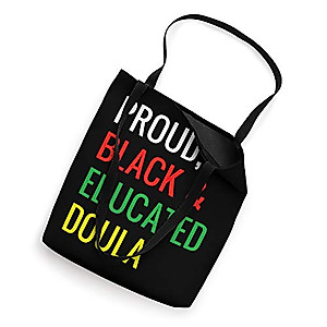 Proud Black & Educated Doula Birth Coach Work Job Pride Gift Tote Bag