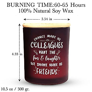 Scented Candles Gifts for Women - Coworker Candles Gifts - Colleagues Leaving, Goodbye Farewell Gfits, Good Luck, Appreciation Gifts, Birthday Gifts for Women, Coworker, Funny Candle Gifts (Vanilla)