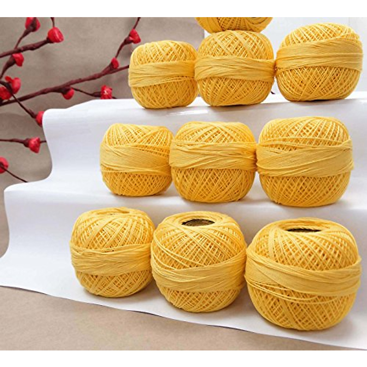 S2J Anchor Cotton Crochet Set of 10 Pcs Knitting Thread Tatting Yarn Embroidery Ball