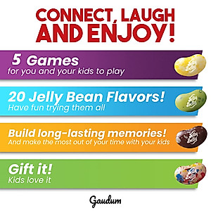 Jelly Belly Bean Boozled Jelly Beans Candy NEW EDITION + 5 Gaudum Jelly Bean Cards (For Kids)