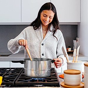 BreeRainz 5.3 Quart Pressure Cooker, 10 PSI Aluminum Pressure Canner w/Triple Valves & Auto Lock System