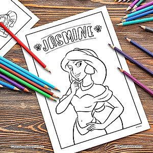 Disney Princess Paintbox Coloring and Activity Book with 16 Paints, Bendon 42350, 7.75 x 10.75