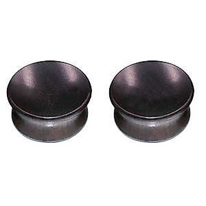 Piercingpops 3 Pairs Natural Wood Ear Plugs Tunnels Double Flared Expander Ear Gauges Stretched Piercing Body Jewelry (Gauge=1/2"(12mm))