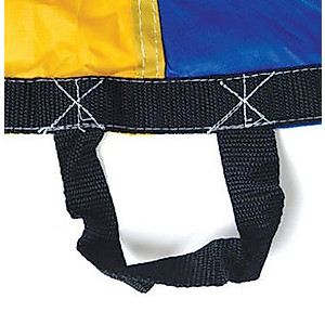 Palos Sports - Heavy Duty Standard Parachute 12' with 12 Handles, Kids Parachute for Cooperative Play - Comes with Carrying Bag | Multi-Colored