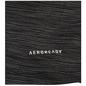 adidas Men's AEROREADY Designed 2 Move Sport Stretch Tee, Black Melange, Medium
