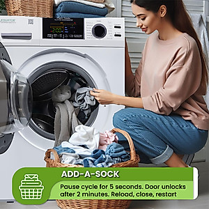 Equator Ver 3 Combo Washer Vented/Ventless Dry-1400RPM Color Coded Display White