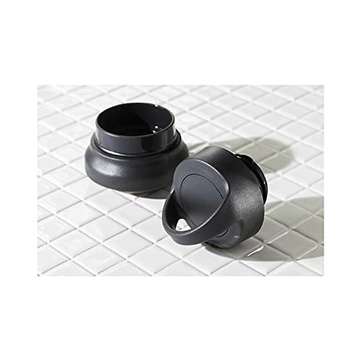 Tiger Corporation Stainless Steel Vacuum Insulated Bottle with Handle, 20-Ounce, Black (MCZ-S060)