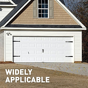 FOSLUOC Garage Door Seal Top and Sides Seal Strip White 34 FT Adhesive Backed Rubber Weather Stripping Replacement Weatherproofing Universal Sealing