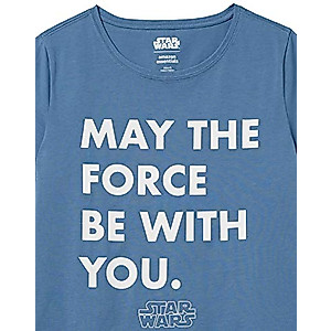 Amazon Essentials Disney | Marvel Princess Women's Short-Sleeve Crew-Neck T-Shirts (Available in Plus Size), Pack of 2, Star Wars Force, 4X