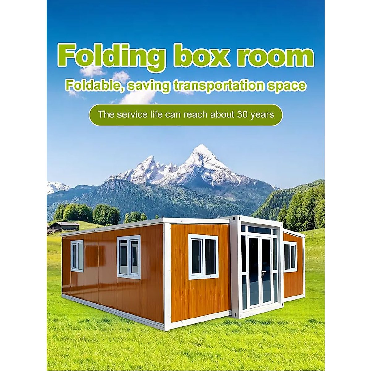 Prefabricated Micro Home, Efficient Use of Space House, Tiny House Design, 20ft 30ft 40ft for Cultural Festivals, Sporting Events, Seasonal Markets, Event Hosting, Local Fairs