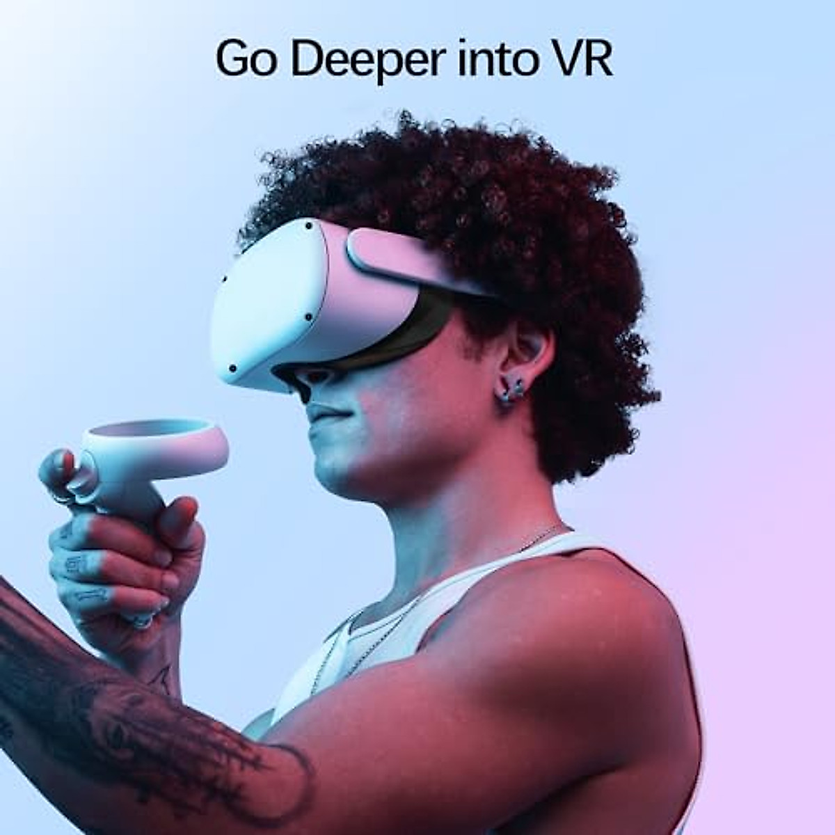 Face Cushion Pad for Meta Quest 2 VR Facial Interface Replacement PU Leather Foam for Oculus Quest 2 Vr Cover