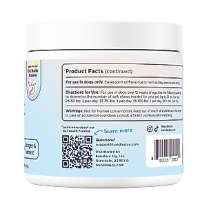 Bundle x Joy Radiant Hip and Joint Support Supplement for Dogs, 90 Soft Chews, Glucosamine Chondroitin for Dogs with Collagen, Turmeric, MSM, Colostrum, Helps Support Mobility and Flexibility
