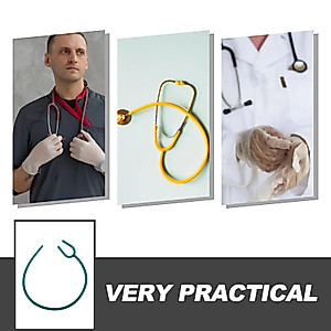 OUNONA Stethoscope Tubing 3pcs Replacement Kit Stethoscope Single Bore Tube Stethoscope Replacement Stethoscope Stethoscope Accessory Green