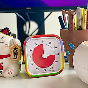 Time Timer MOD Tie Dye ⁠— Special Edition ⁠⁠— Visual Timer for Kids Classroom Learning, Elementary Teachers Desk Clock, Homeschool Study Tool and Office Meetings with Silent Operation (Tie Dye)