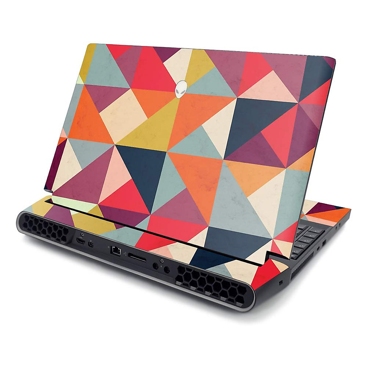 MightySkins Skin for Alienware AREA-51M R2 (2020) - Abstract Black | Protective, Durable, and Unique Vinyl Decal wrap Cover | Easy to Apply, Remove, and Change Styles | Made in The USA