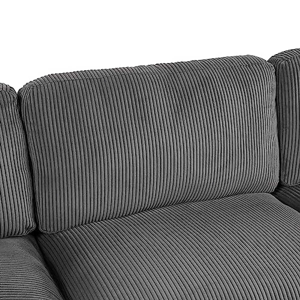 ERYE Oversized Modular Sectional Sofa Couch with Movable Ottoman Can be Freely Combined into Sofabed,L-Shaped & U-Shaped,Low Back Corner Sectional&Couch for Home Apartment Living Room
