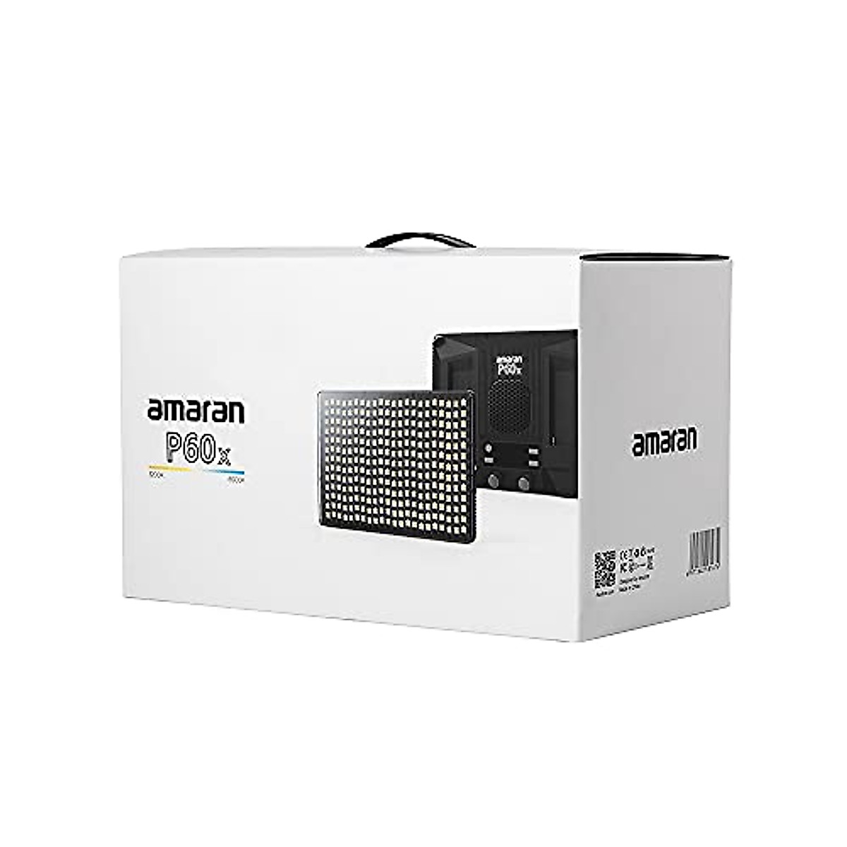 Aputure Amaran P60X Video Panel Light,Color Temperature 3200K-6500K,60w CRI95+/TLCI 97+,5070lux@1m,with Softbox,Support App