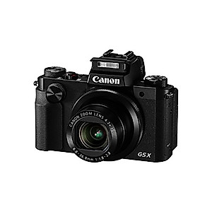Canon PowerShot G5 X Digital Camera w/1 Inch Sensor and built-in viewfinder - Wi-Fi & NFC Enabled (Black) (Renewed)