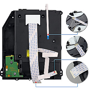 Gorliskl Blu-Ray DVD ROM Disc Drive Replacement for Playstation 4 PS4 CUH-1200 CUH-1215A CUH-1215B CUH-12XX Series,with TSW-001 PCB Board and Opening Tool