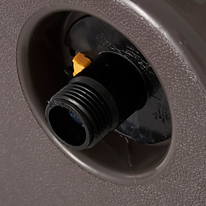 Suncast 175 ft. Hosemobile Garden Hose Reel Cart with 6" Wheels, Bronze/Taupe