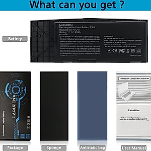 LAQUEENA BTYVOY1 Laptop Replacement Battery for Alienware M17x R3 R4 Series 7XC9N C0C5M 0C0C5M 318-0397 05WP5W 5WP5W 11.1V 90WH/8100MAH 9-Cell