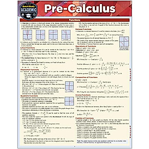 Pre-Calculus QuickStudy Laminated Reference Guide (QuickStudy Academic)
