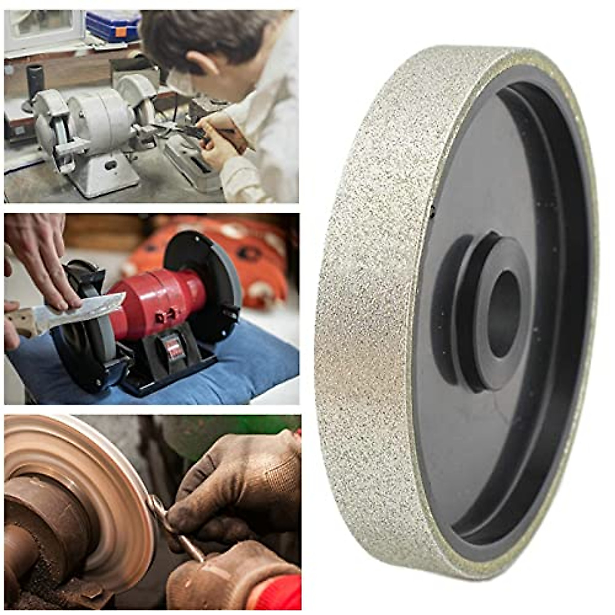 6 Inch Diamond Grinding Disc Grinding Wheels for Sharpening Metal Stone Grinding and Processing (320 Grit)