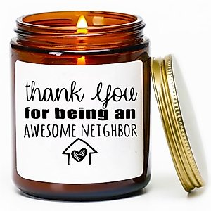Housewarming Gifts for Neighbor, Cute Neighbor Gift for New Home, New Home for Women, Funny Housewarming Candle Gifts for Neighbor, Neighbor Gifts, Soy Candle