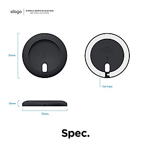 elago Charging Pad Compatible with MagSafe Charger, Compatible with iPhone 13, iPhone 12 Models, AirPods Pro & AirPods 3 - Magnetic Charger Holder, Anti-Slip [Black] [Magsafe Charger Not Included]