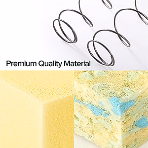 ZINUS 8 Inch Foam and Spring Mattress, Queen, CertiPUR-US Certified Foams, Mattress in A Box, White