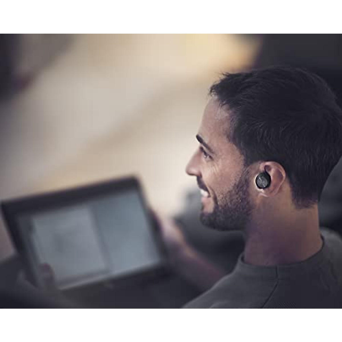 Bang & Olufsen Beoplay EQ - Active Noise Cancelling Wireless In-Ear Earphones with 6 Microphones, up to 20 hours of playtime, Black